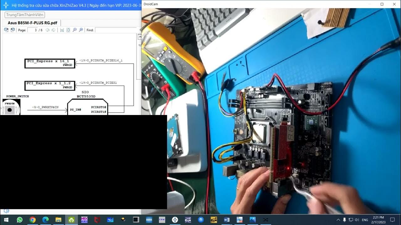 Học sửa Main pc Asus H81M F PLUS B85M F Plus bài (4) - YouTube