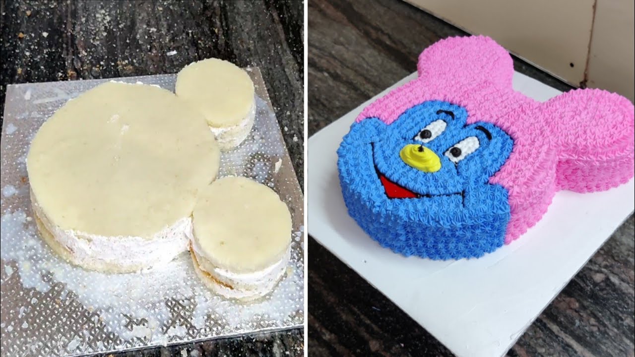 Micky Mouse Cake Kaishe Cutting kare | Micky Mouse Cake Design |Micky ...