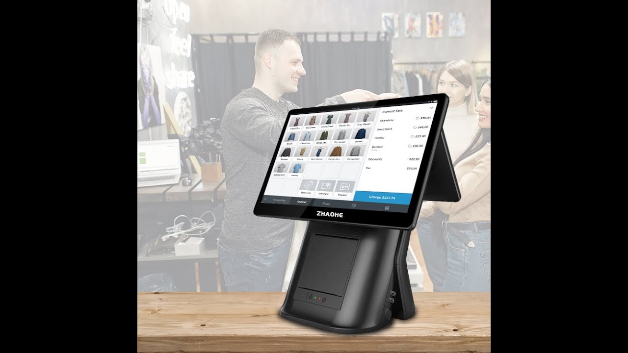 T80 All in one Windows or Android Pos Machine from ZhaohePOS - YouTube