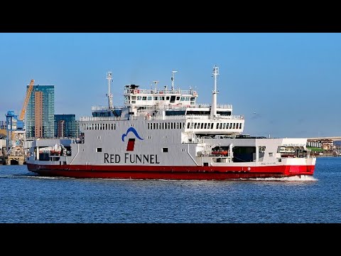 Red Funnel Ferries - A journey from Southampton to East Cowes, Isle of ...