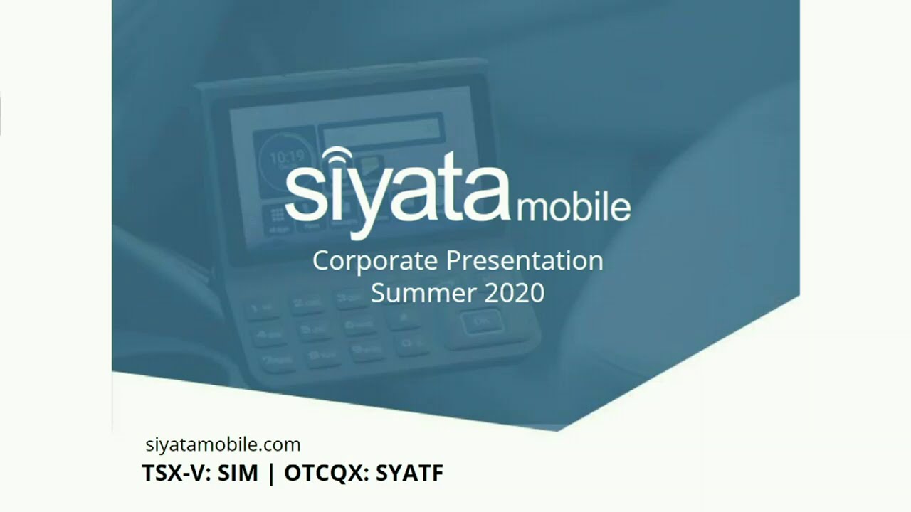 Siyata Mobile Inc. (TSX-V: SIM) (OTCQX: SYATF) Webcast | SNN Network ...