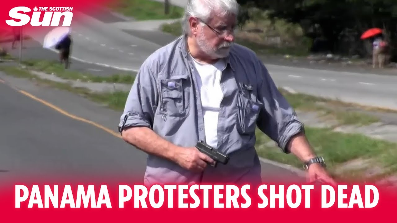Motorist shoots two eco protesters dead in Panama - YouTube