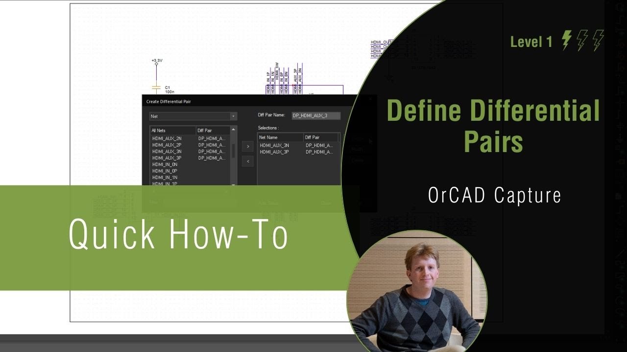 How to Define Differential Pairs During the Schematic - YouTube