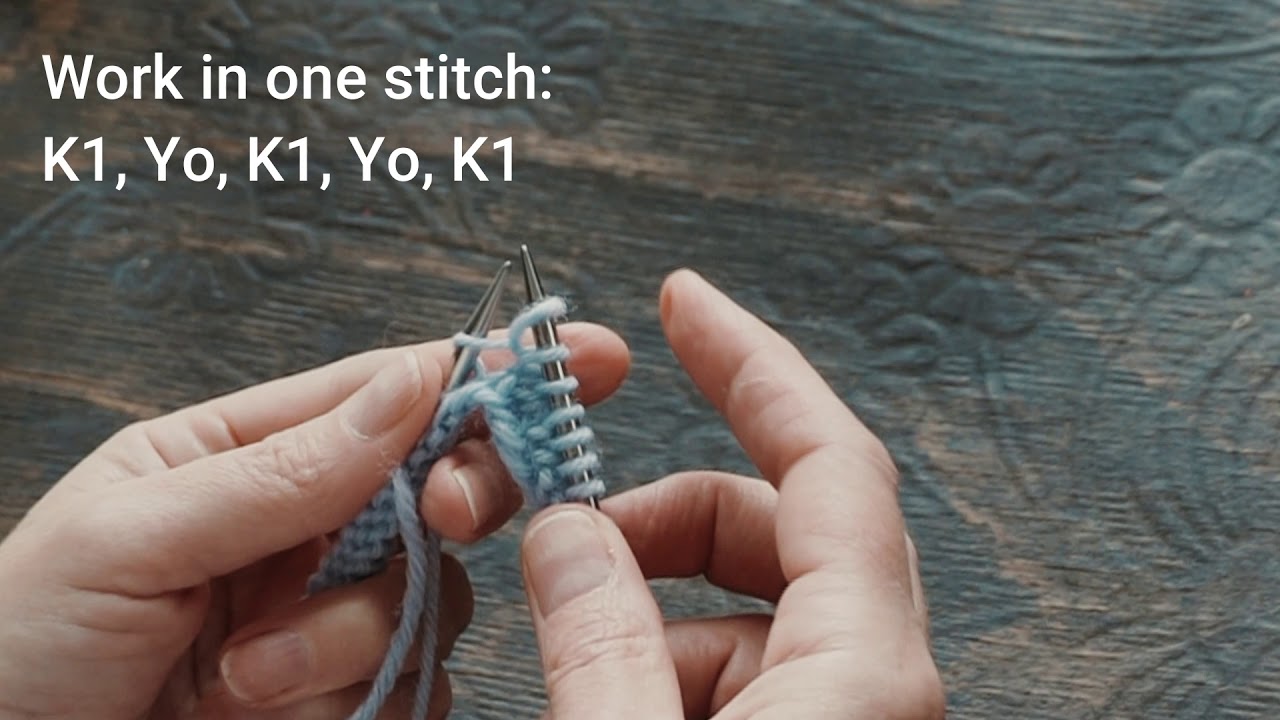 How-To work multiple stitches in one stitch - Knitting Increase ...