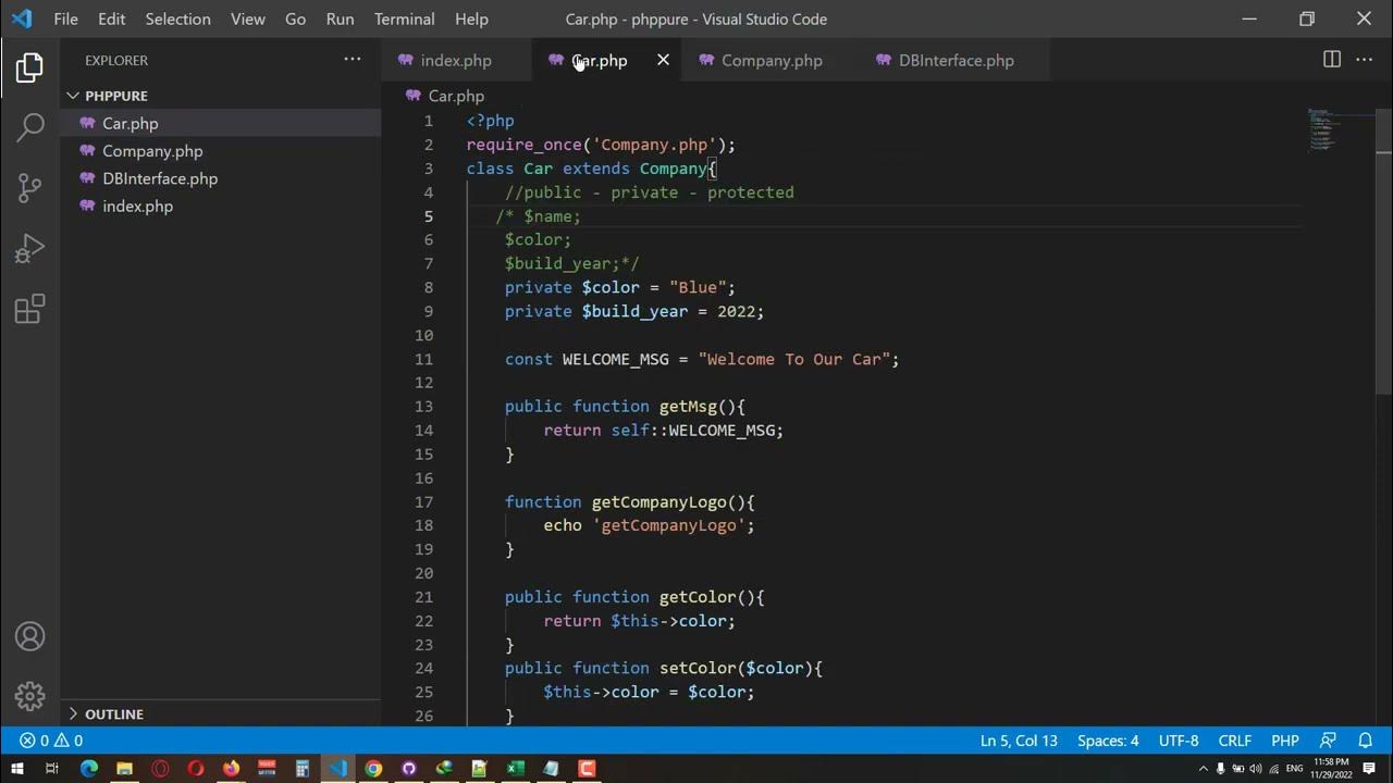 55- PHP Object Interfaces - YouTube