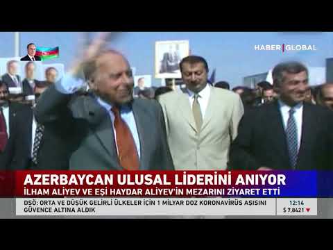 İlham Aliyev ve Mehriban Aliyeva Ölümünün 17. Yılında Haydar Aliyev'in Mezarını Ziyaret Etti