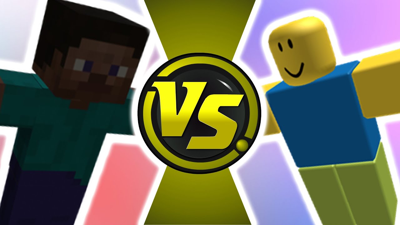 Minecraft Steve Vs Robloxian Minecraft Vs Roblox Brock Battles Youtube