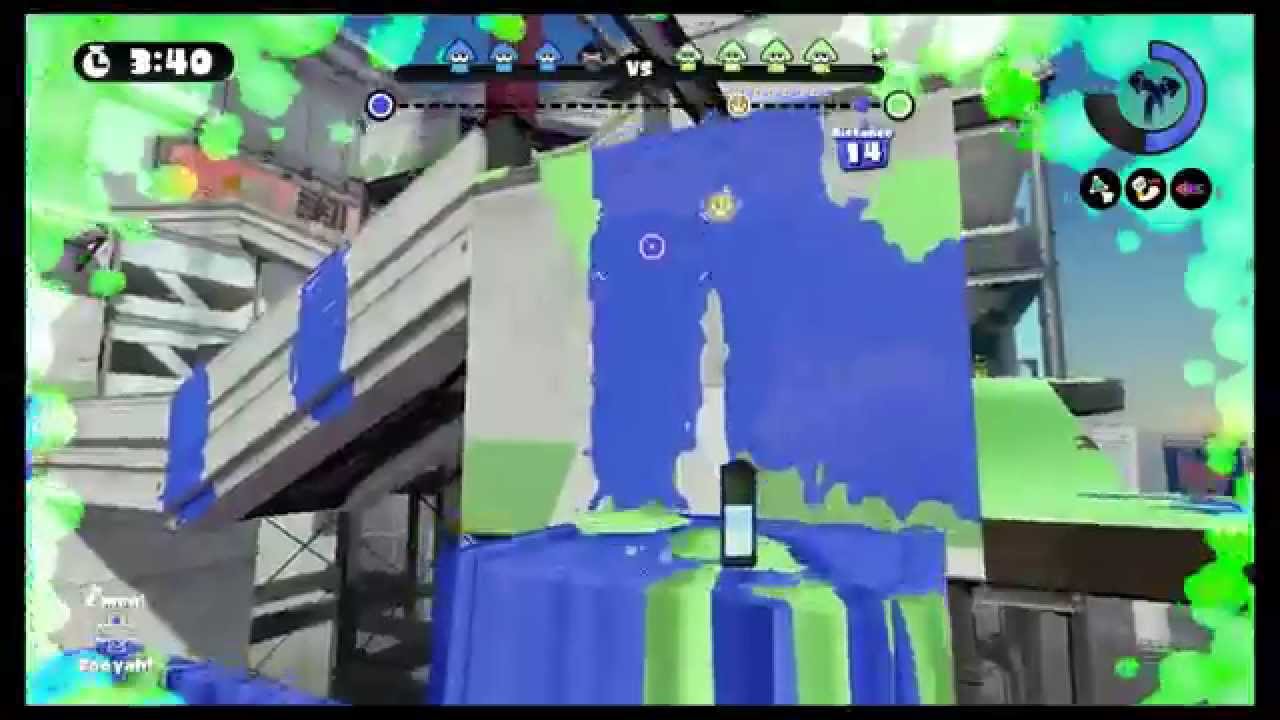 Splatoon - Rainmaker : Best Path at Moray Towers 1080p 60fps - YouTube