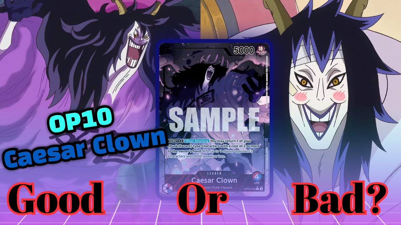 OP10 Caesar Clown Deck Profile And Gameplay!! - YouTube