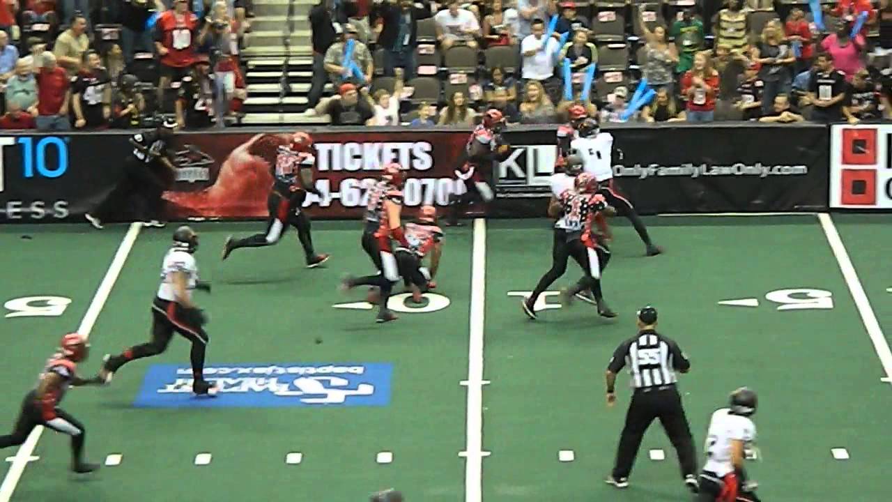 Greg Carr Fumble for Orlando Predators vs. Jacksonville Sharks - YouTube