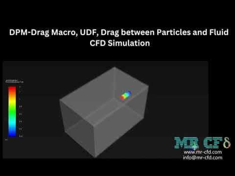 DPM Drag Macro, UDF, Drag between Particles and Fluid CFD Simulation - YouTube