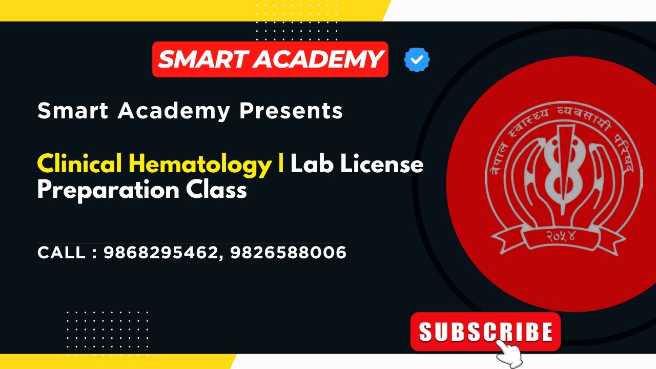 Clinical Haematology | Lab License Preparation Class | Smart Academy ...