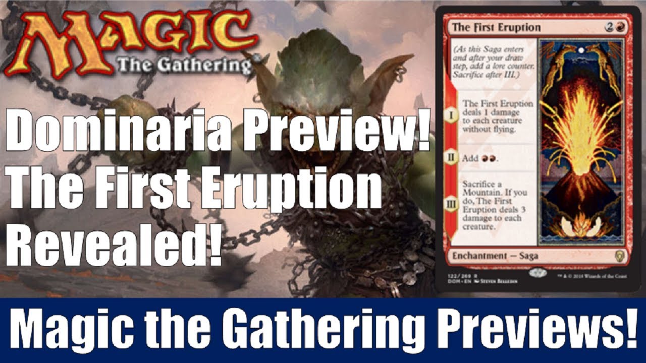 MTG Dominaria Preview: The First Eruption - YouTube