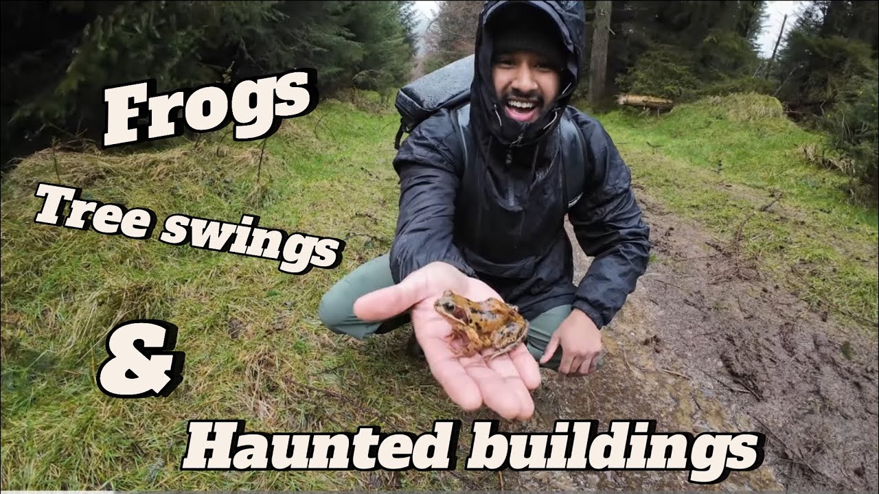 HIKING || HAUNTED STONE BUILDINGS || LOTS OF FROGS - YouTube