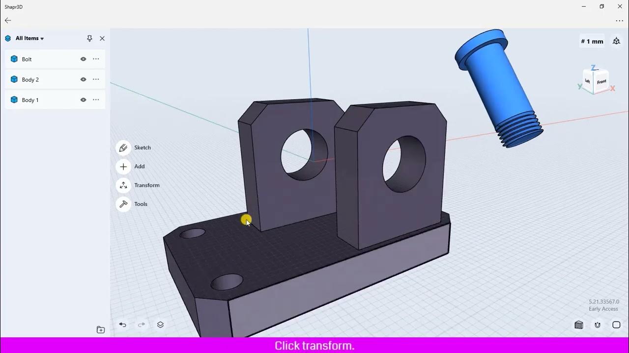 Align Body in Shapr3d - YouTube
