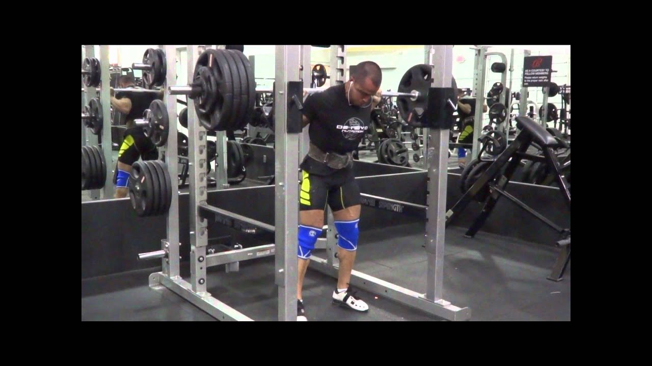 Team 3DMJ Coach Alberto Nunez Last Heavy Squat Day! 435 x 1 - YouTube