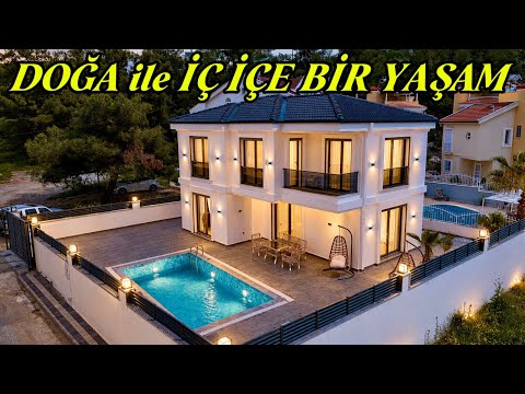 Didim Akbük’te Satılık 315 m2 Arsa İçerisinde Full Eşyalı Havuzlu Sıfır Villa / No:539