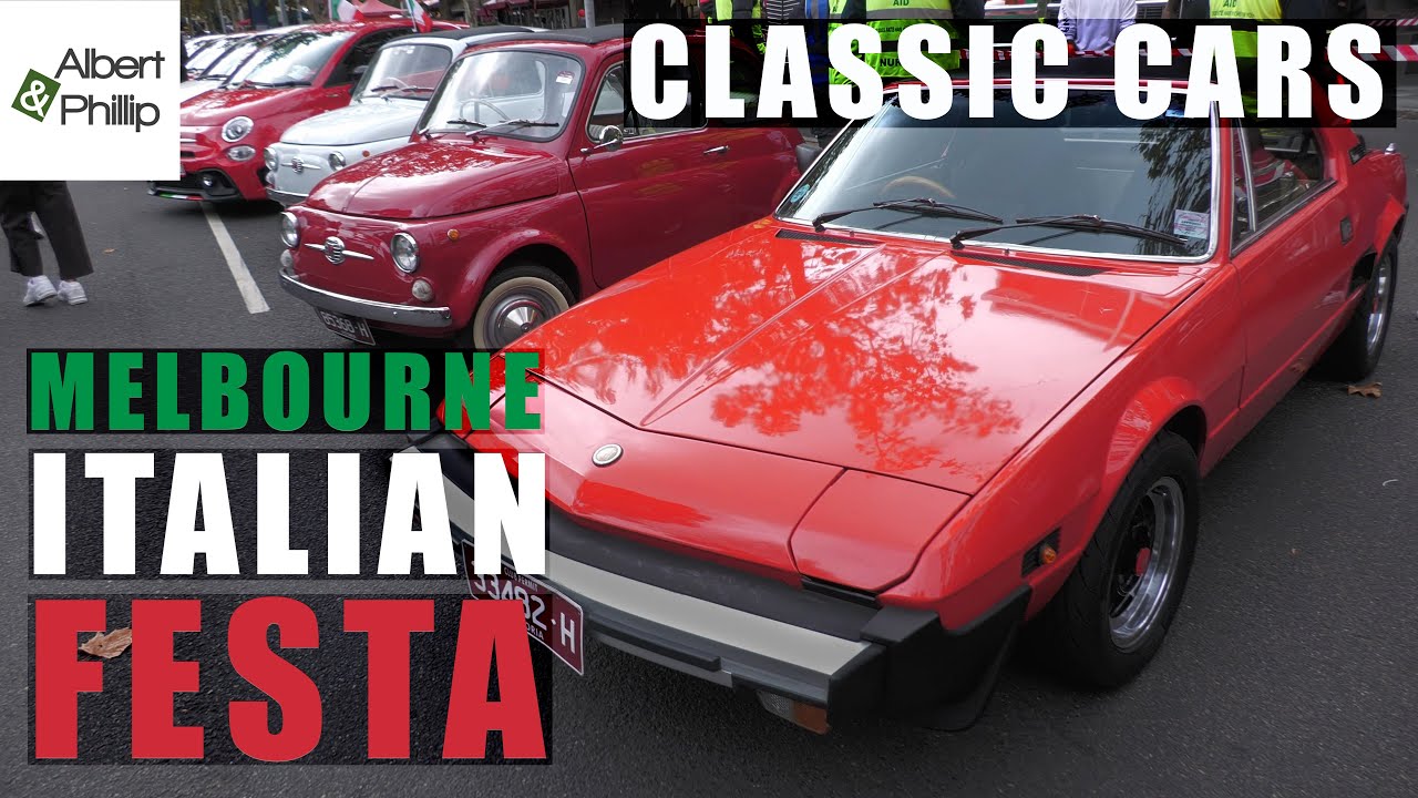 Classic Italian cars on display at the Melbourne Italian Festa - YouTube