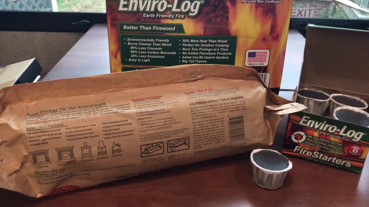 Enviro-Log FireLogs And Starters Review ad - YouTube