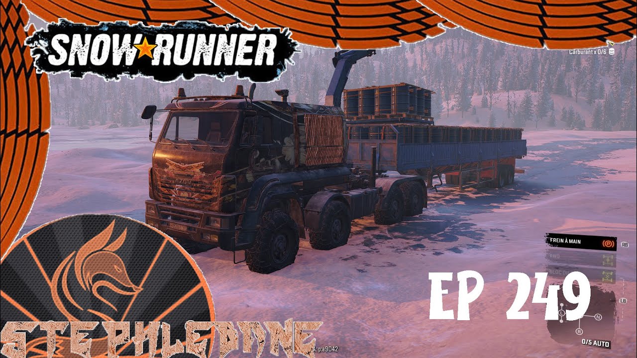 SnowRunner / Transport d'une Grosse Remorque on traverse les 3 Maps ...