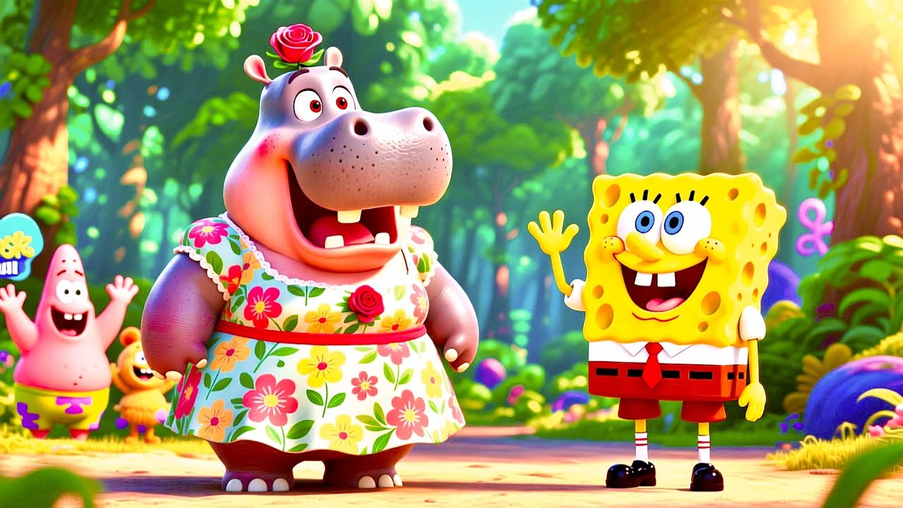 3 SpongeBob stories, jungle animals, and the red dragon#cartoon # ...