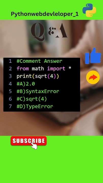 Python Mcq Shorts Short Trending Ytshorts Python Pythonprogramming Programming Coding