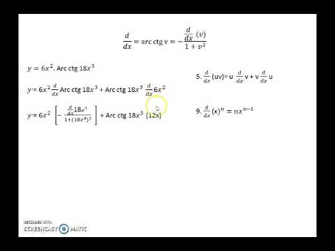 Derivadas trigonometricas inversas de COT - YouTube