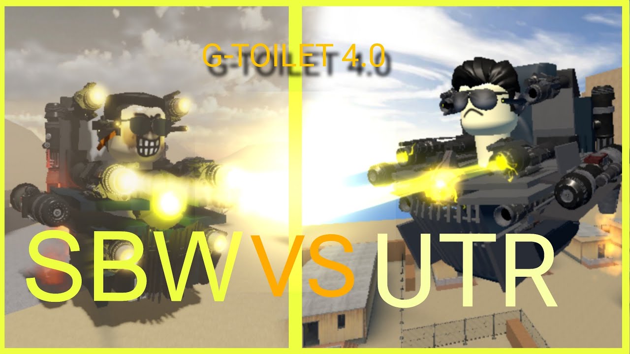 G-toilet 4.0 SBW VS G-toilet 4.0 UTR (ROBLOX- GAMES) - YouTube