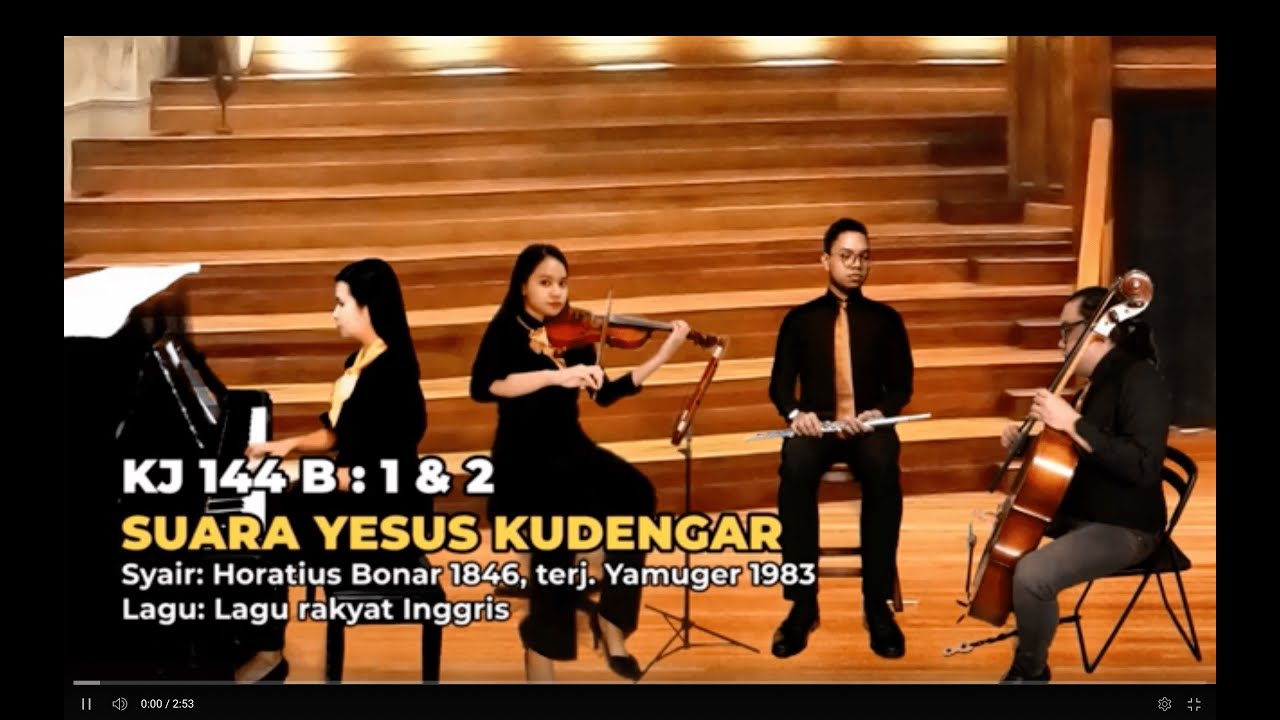 KJ 144B / KK 442 Suara Yesus Kudengar - YouTube