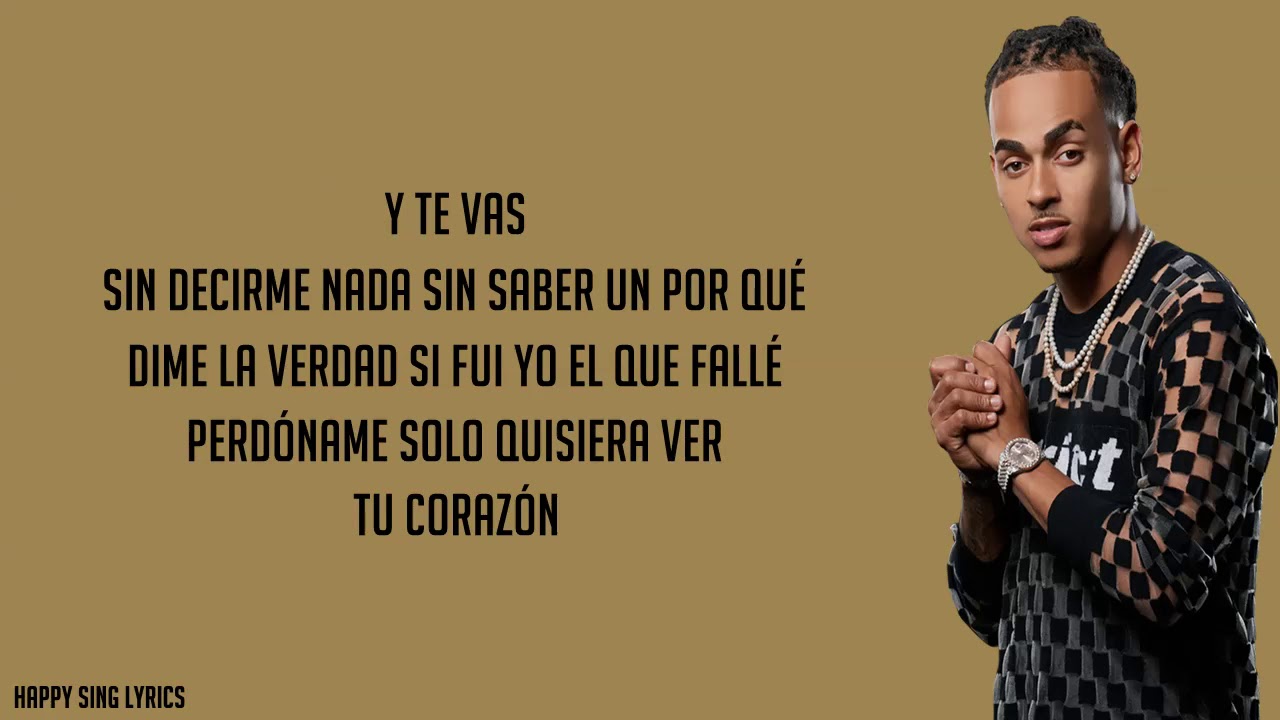 TE VAS - OZUNA (Lyrics) - YouTube