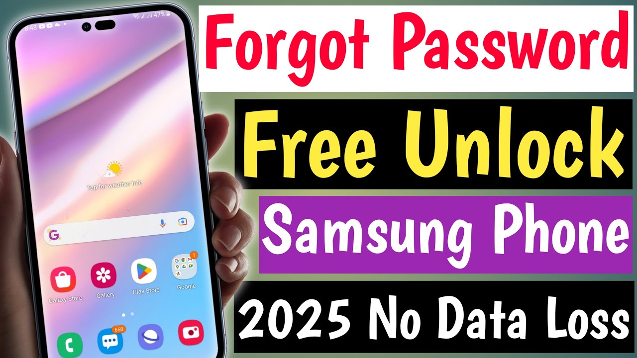 Samsung Password Unlock Without Data Loss 2025 | How To Unlock Android ...