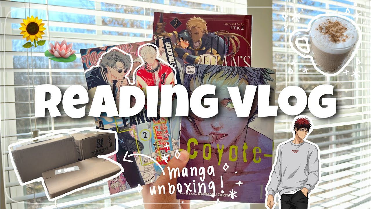 🪷 manga reading vlog- fantasy BL, manga haul/unboxing, my shelves ...