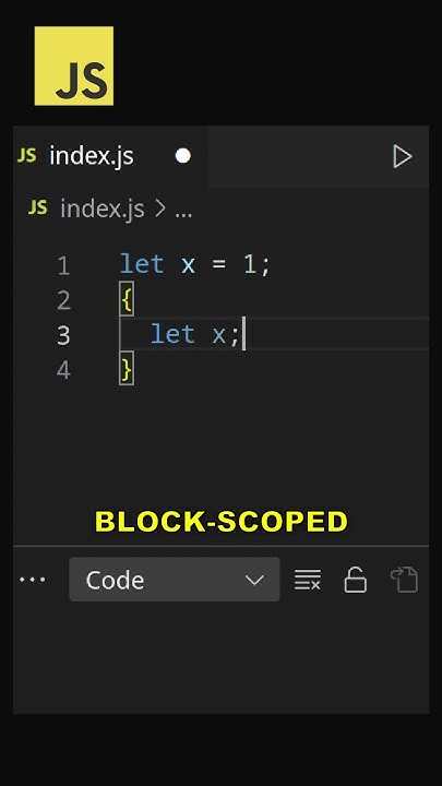 Learn Javascript Variable Shadowing 🌒 In 1 Minute Javascriptdev Youtube