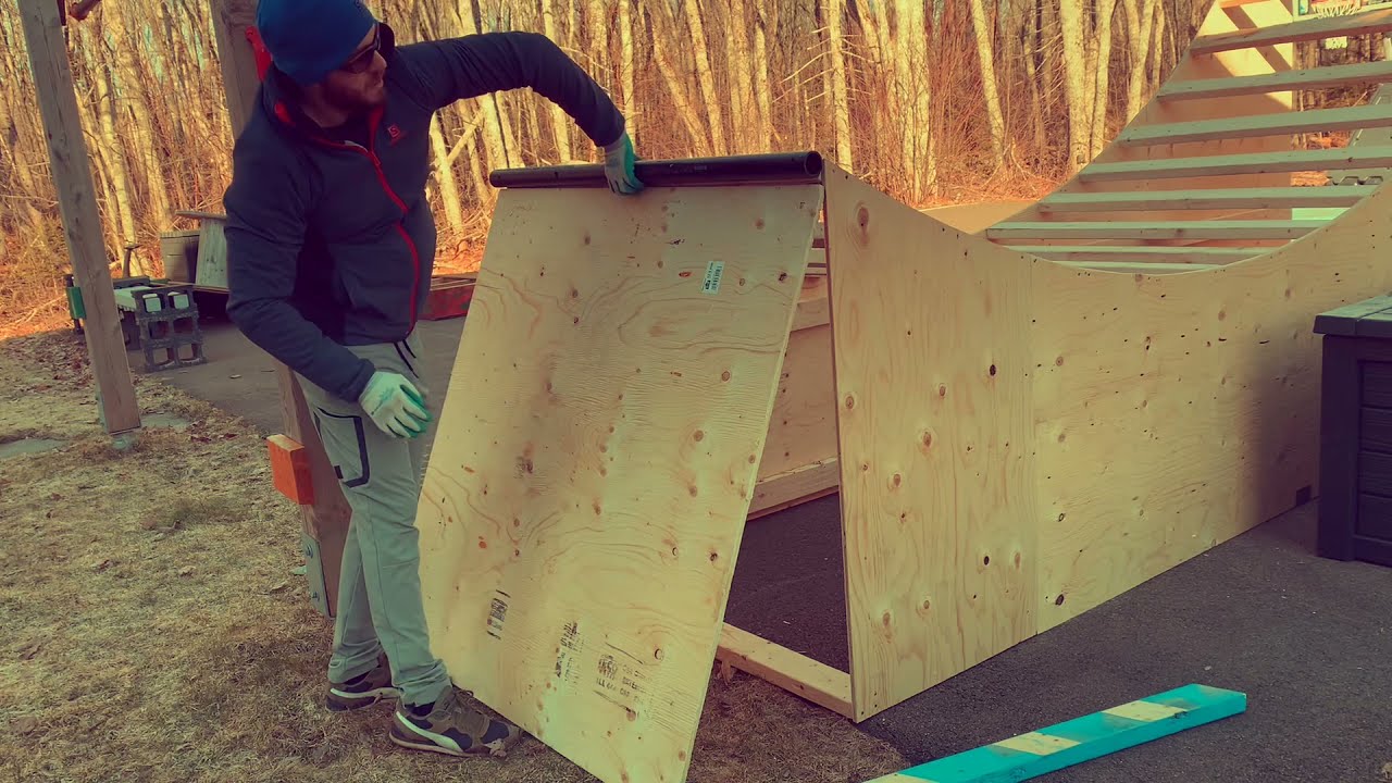 DETAILED DIY WARPED WALL - Backyard ninja warrior course and 14 foot ...