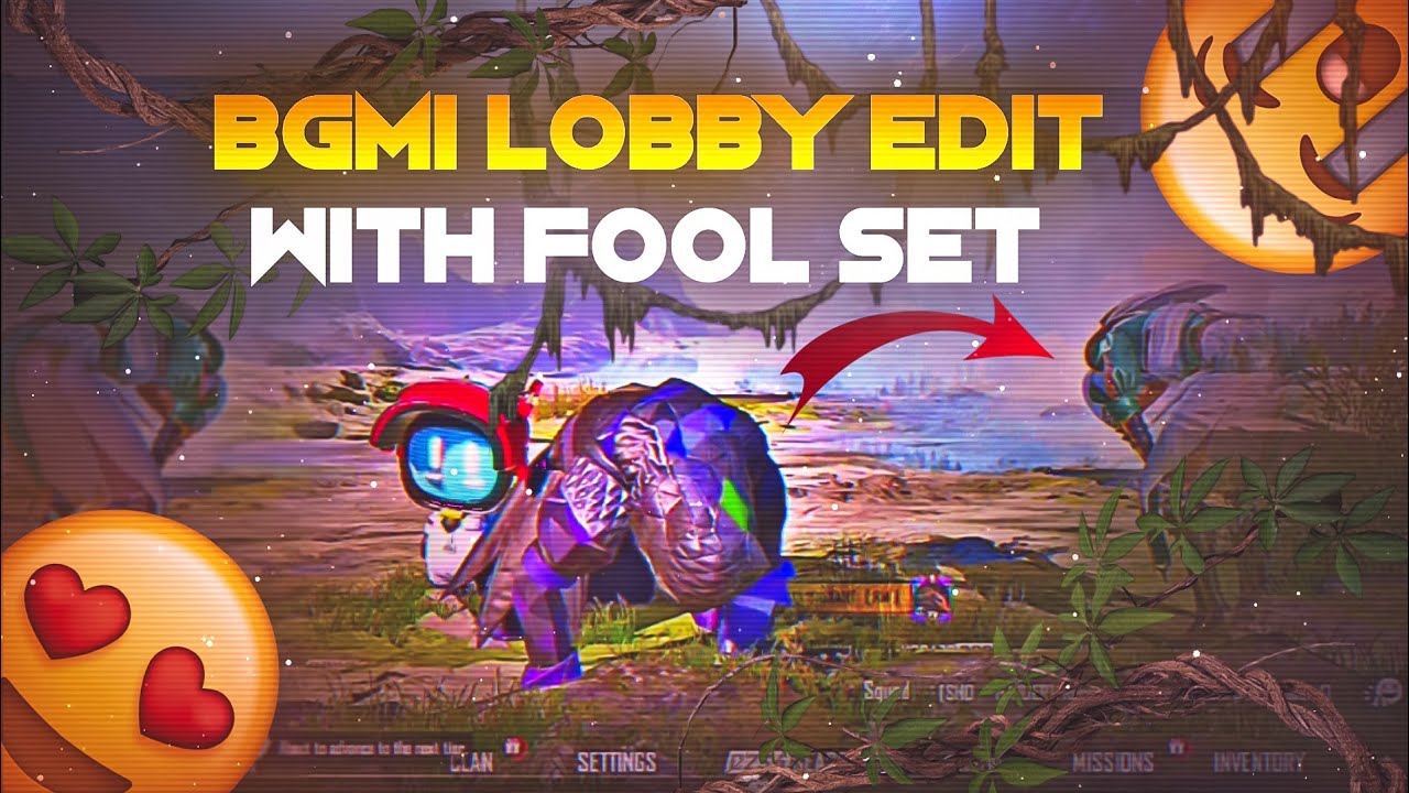 BGMI LOBBY EDIT WITH FOOL SET | LIKE @dakugaminggggg | EDIT BY ...