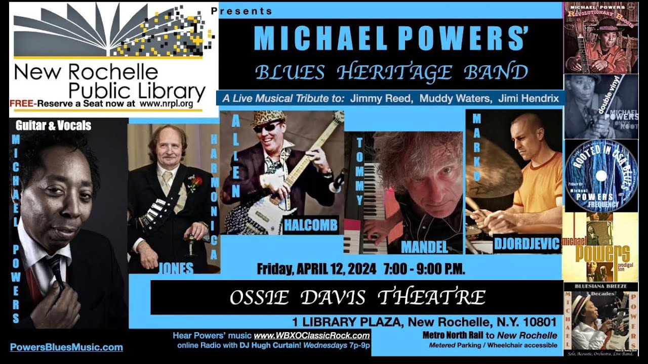 Ad MICHAEL POWERS BLUES HERITAGE BAND -Live, Fri. April 12 2024 ...