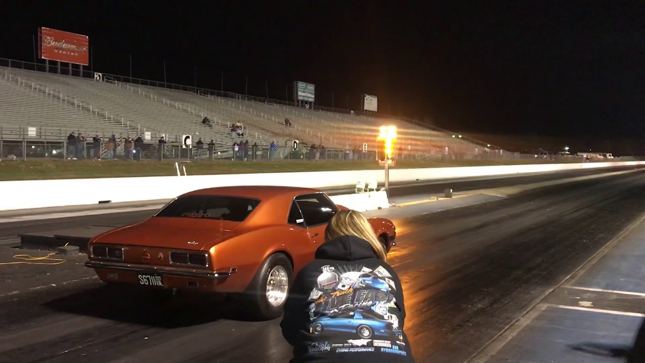 Ultimate wheelie in Street Camaro /race car at vmp drag strip - YouTube