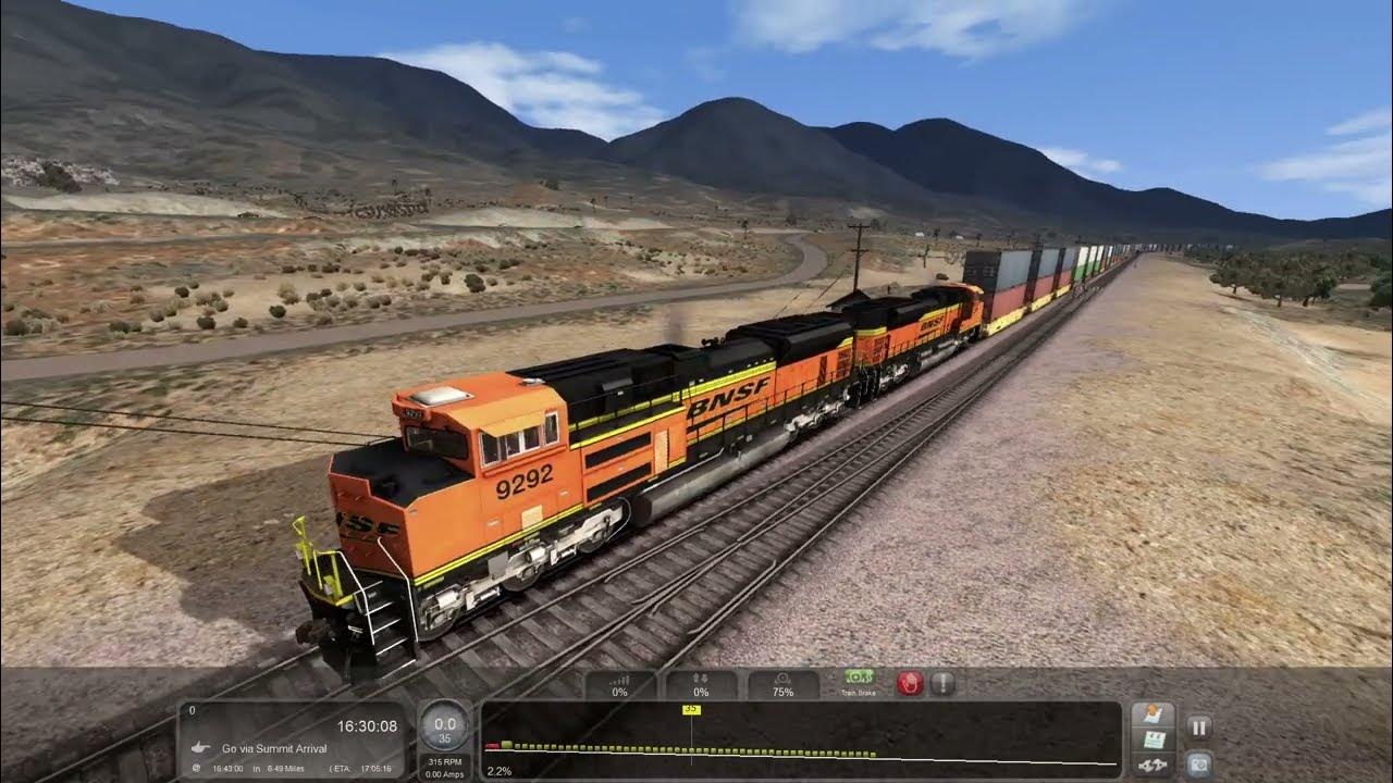 Race to the Summit - Cajon Pass - EMD SD70ACe BNSF - Train Simulator Classic - YouTube