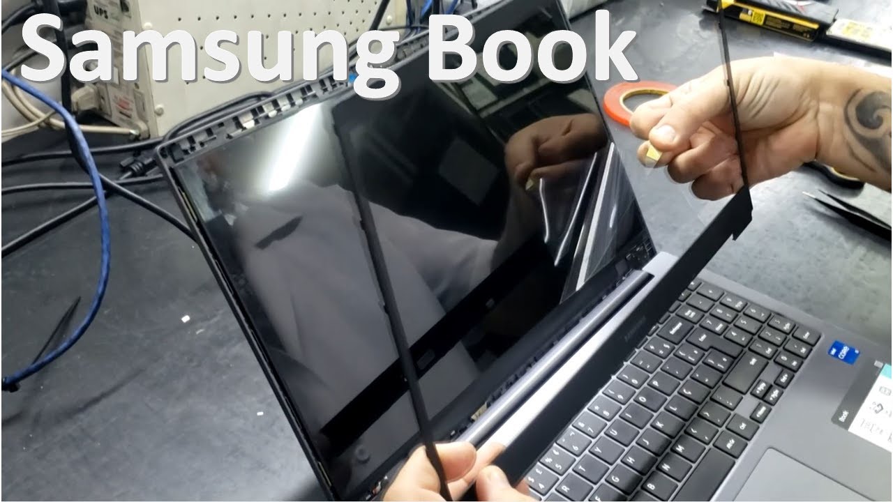 Como trocar o display do notebook Samsung Book. Troca da tela passo a ...