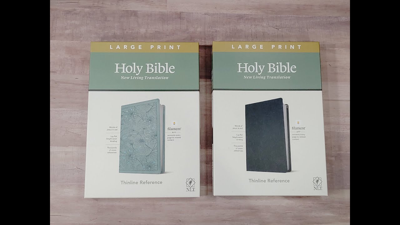 NLT Large Print Thinline Filament Edition - YouTube