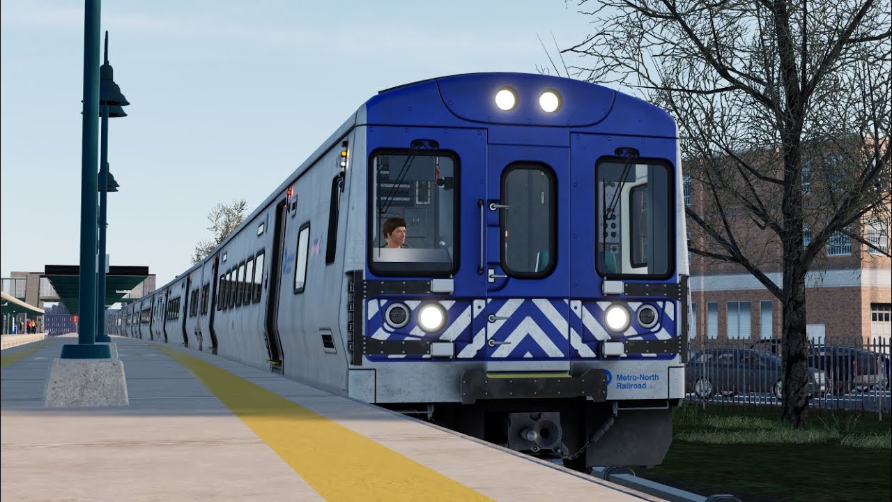 Train Sim World 2 Harlem line: M7A Arriving into White plains - YouTube