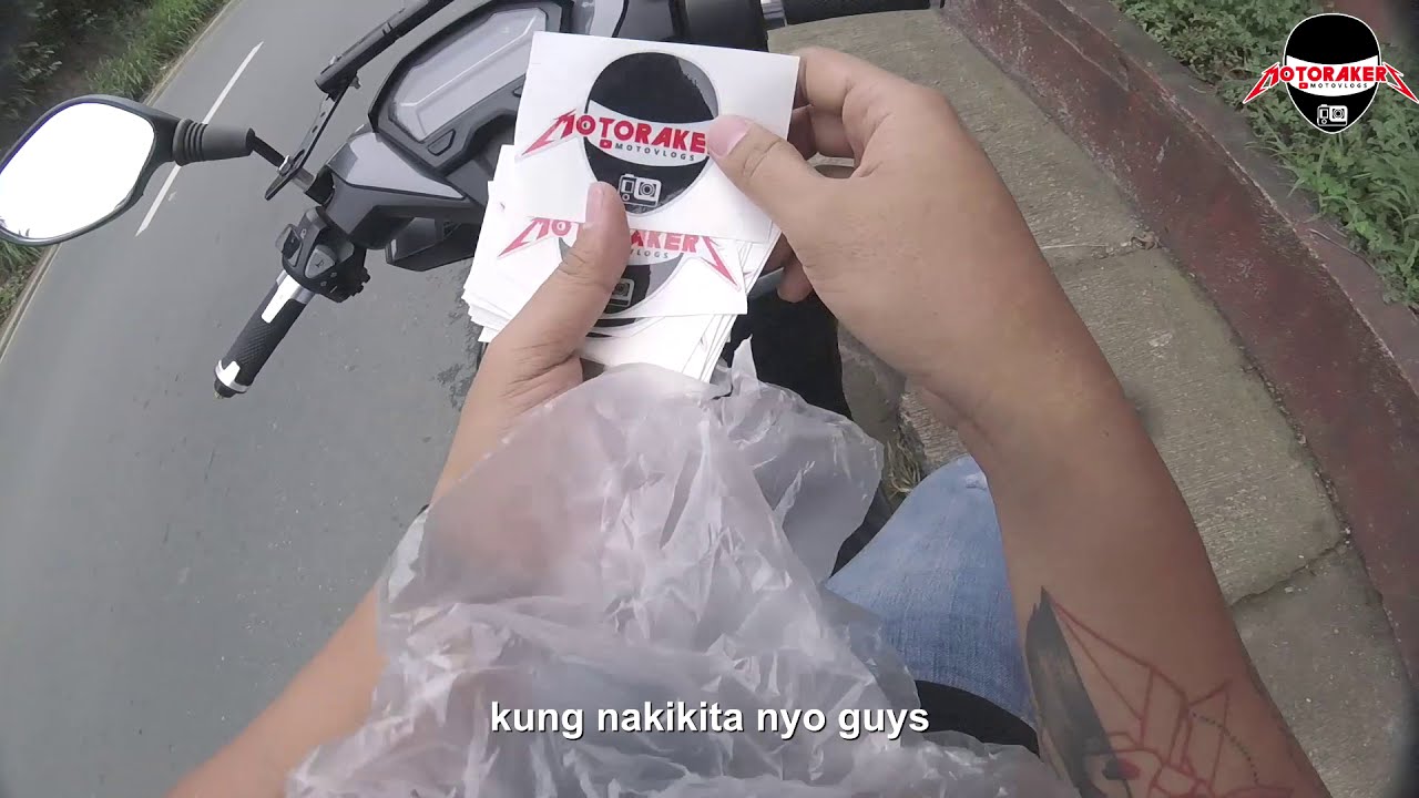 Paano maging motovlogger | may sticker logo na ako 🤩🤩🤩 - YouTube