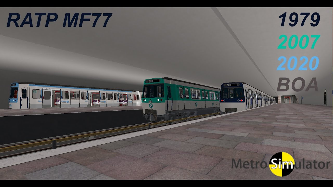 Metro Simulator Beta 3.17.1 Rolling Stock MF77 - YouTube