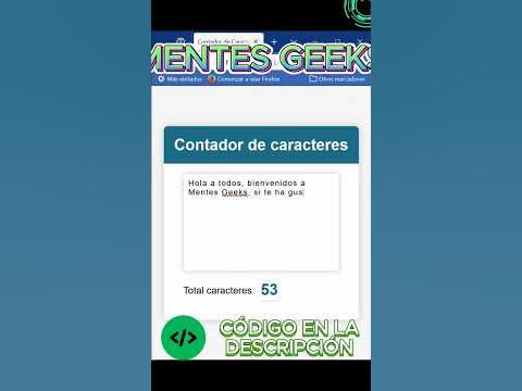 Crea un contador de caracteres - #HTML, #CSS y #JavaScript 💻 | Tutorial fácil # ...