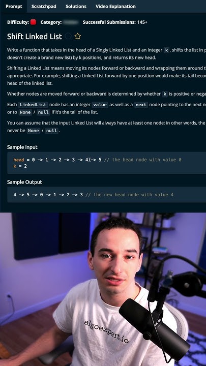 Solving a Hard Google-Style Coding Interview Question (Linked Lists) - YouTube