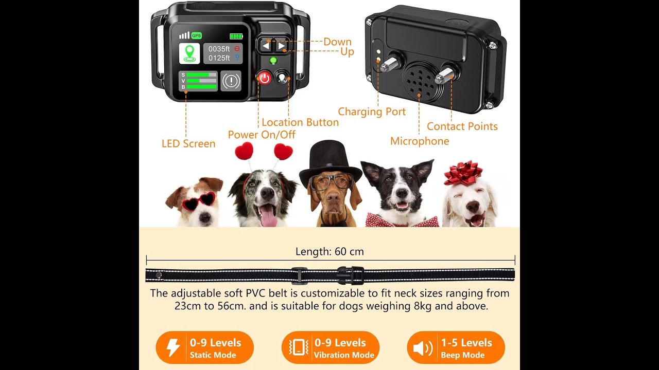 GPS Wireless Dog Fencing System Model ZF500 - YouTube