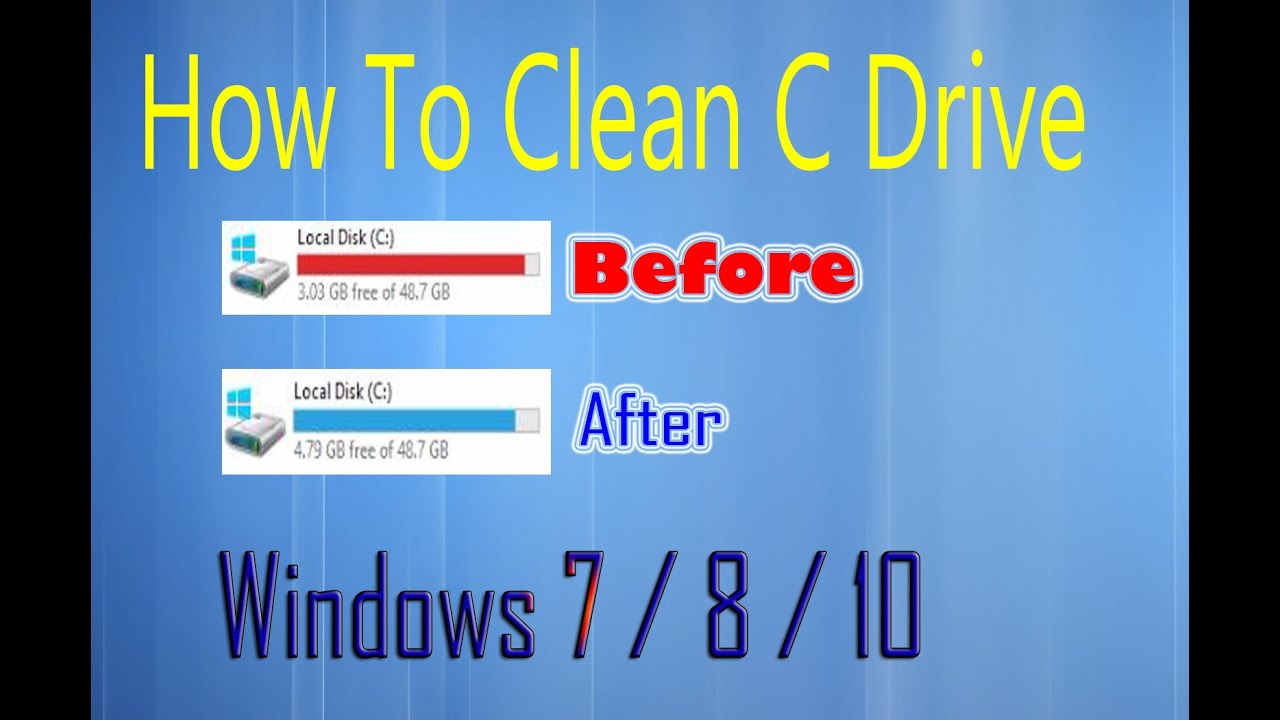 How To Clean C Drive In Windows Make Your PC Faster YouTube how-to-clean-c-drive-in-windows-make-your-pc-faster-youtube