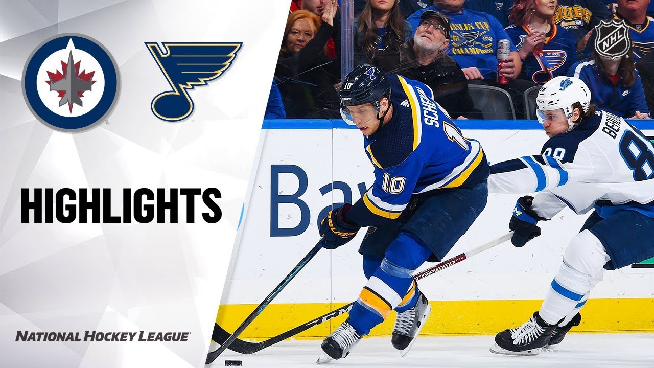 NHL Highlights | Jets @ Blues 12/29/19 - YouTube