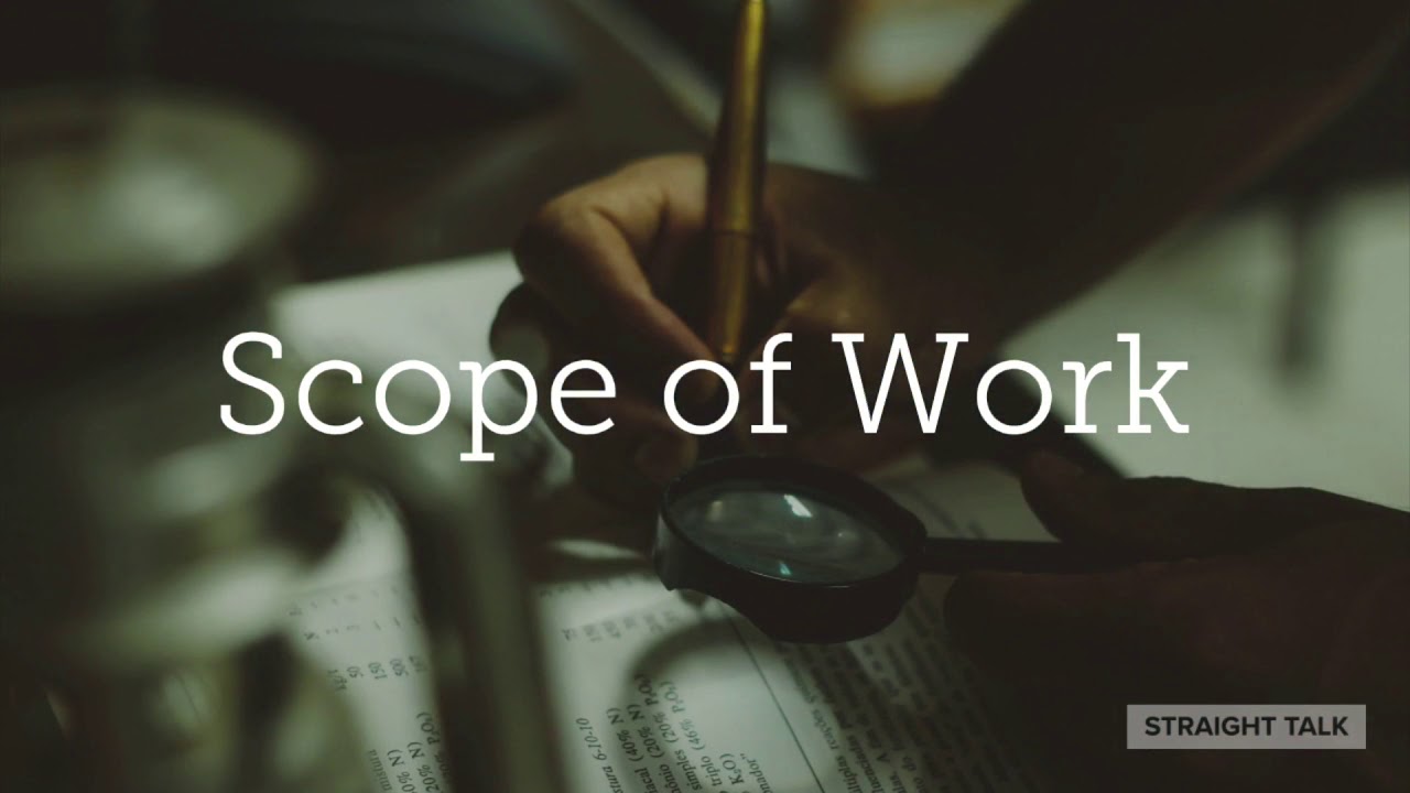 The RFP's Scope of work - YouTube