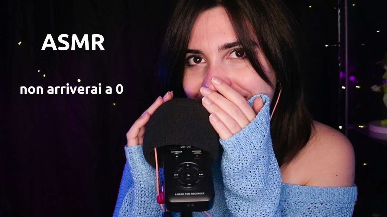 ASMR| COUNTDOWN DELLA BUONANOTTE🌙 : whispering, mouth sounds, hands ...